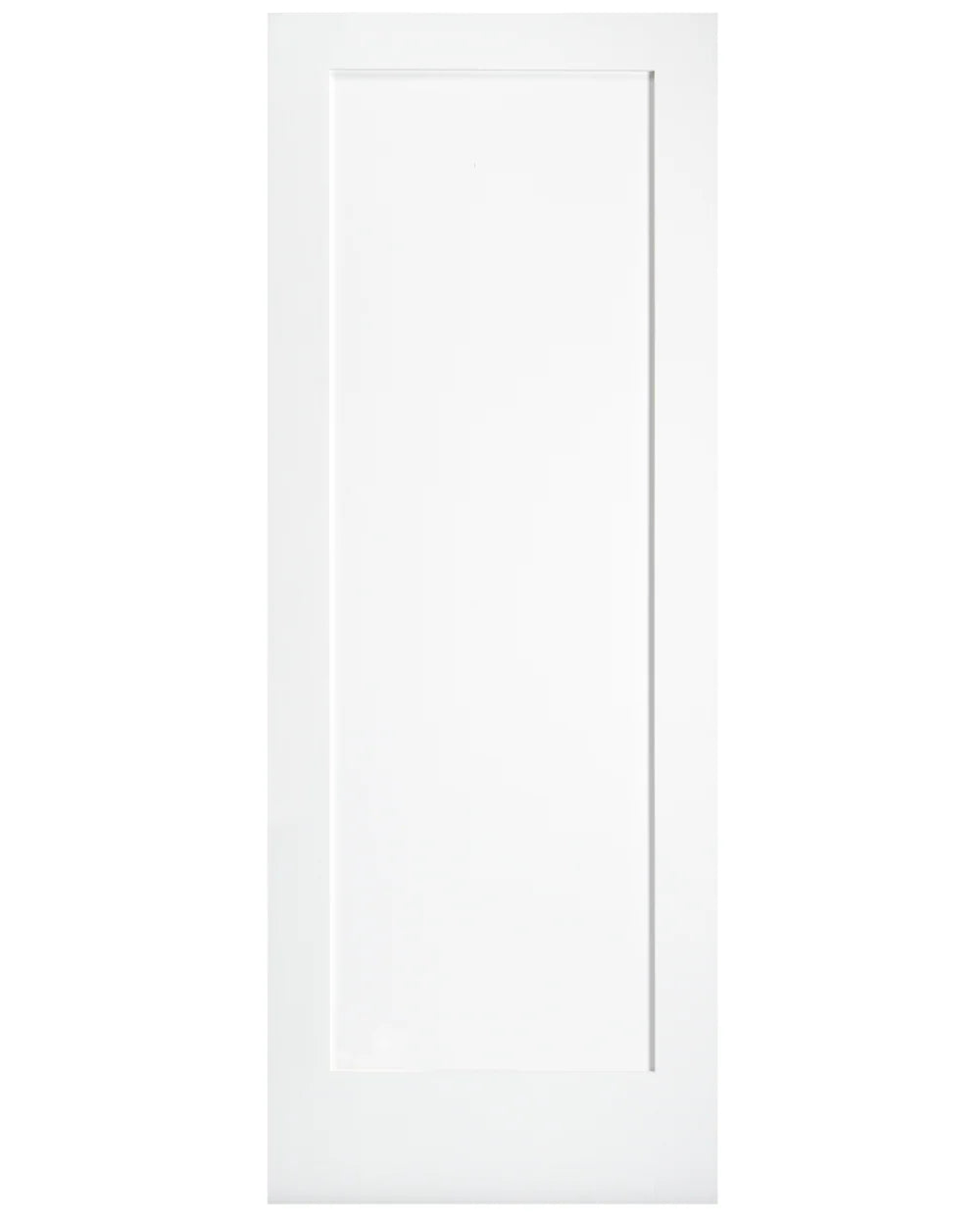 1 Panel Shaker Primed Solid Core Interior Door – Builders Outlet
